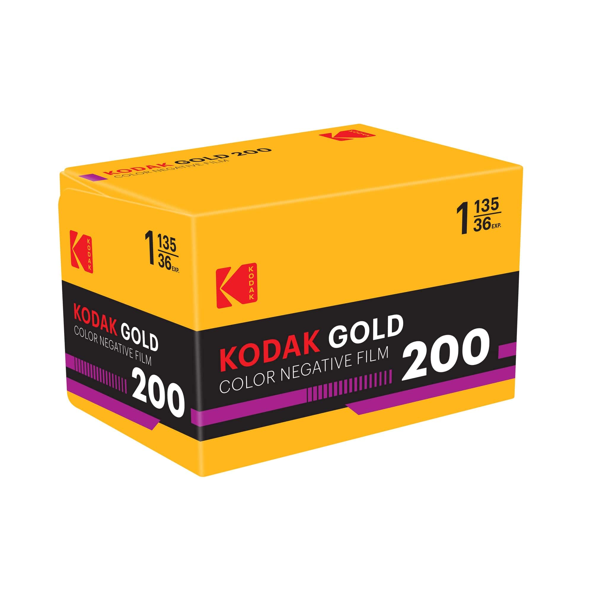 Eastman Kodak Gold 200, 35mm, 36 Exposures, Color Film (single roll ...
