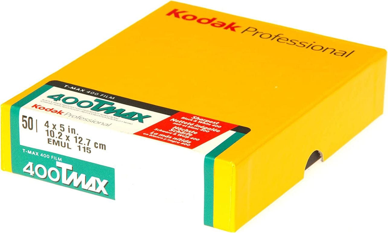 Kodak TMY T-Max 400, 4x5 Format, Black and White Film (50 Sheets of Fi ...
